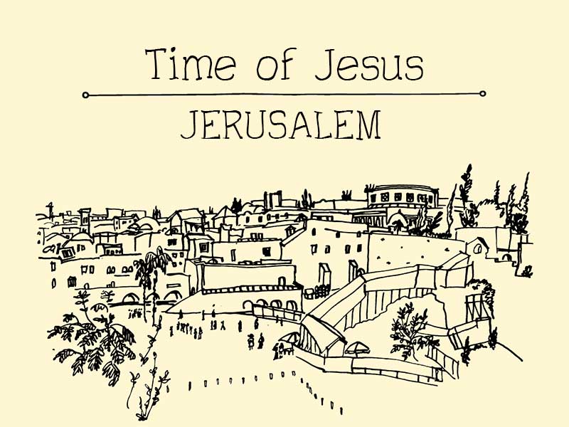 Jerusalem in Jesus' Time Map - New Testament Times Jerusalem